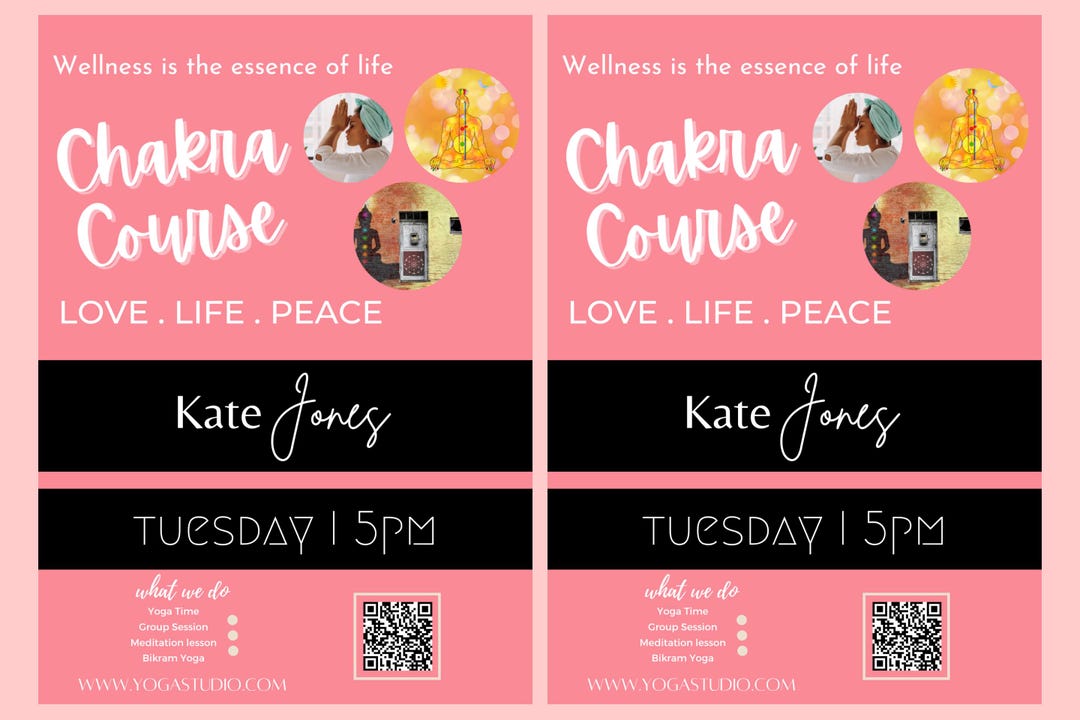 Chakra Health FLYER CANVA| A4 Flyer Template |health Poster| Editable ...
