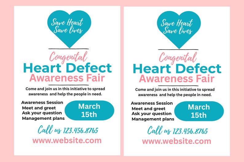 Chd Health FLYER CANVA| A4 Flyer Template |health Poster| Editable ...