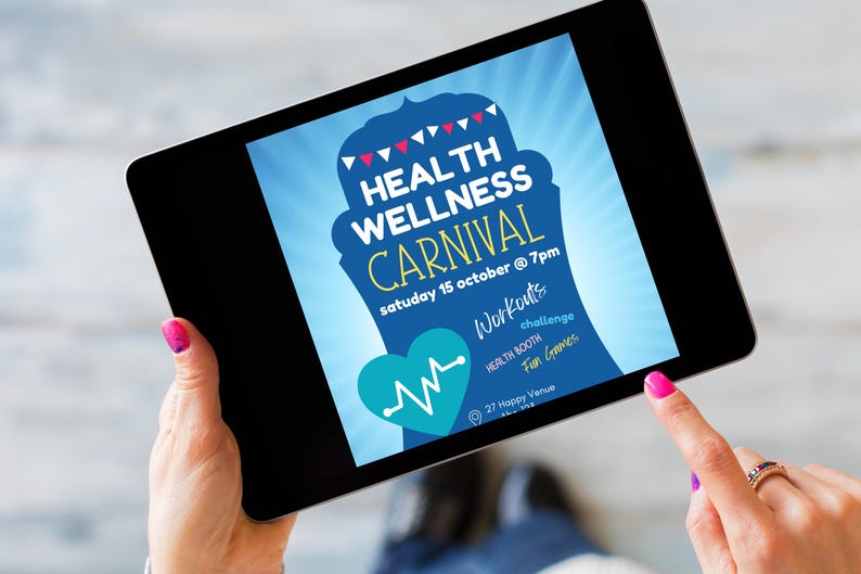 Carnival Health Flyer CANVA| A4 Flyer Template |health Poster| Editable ...