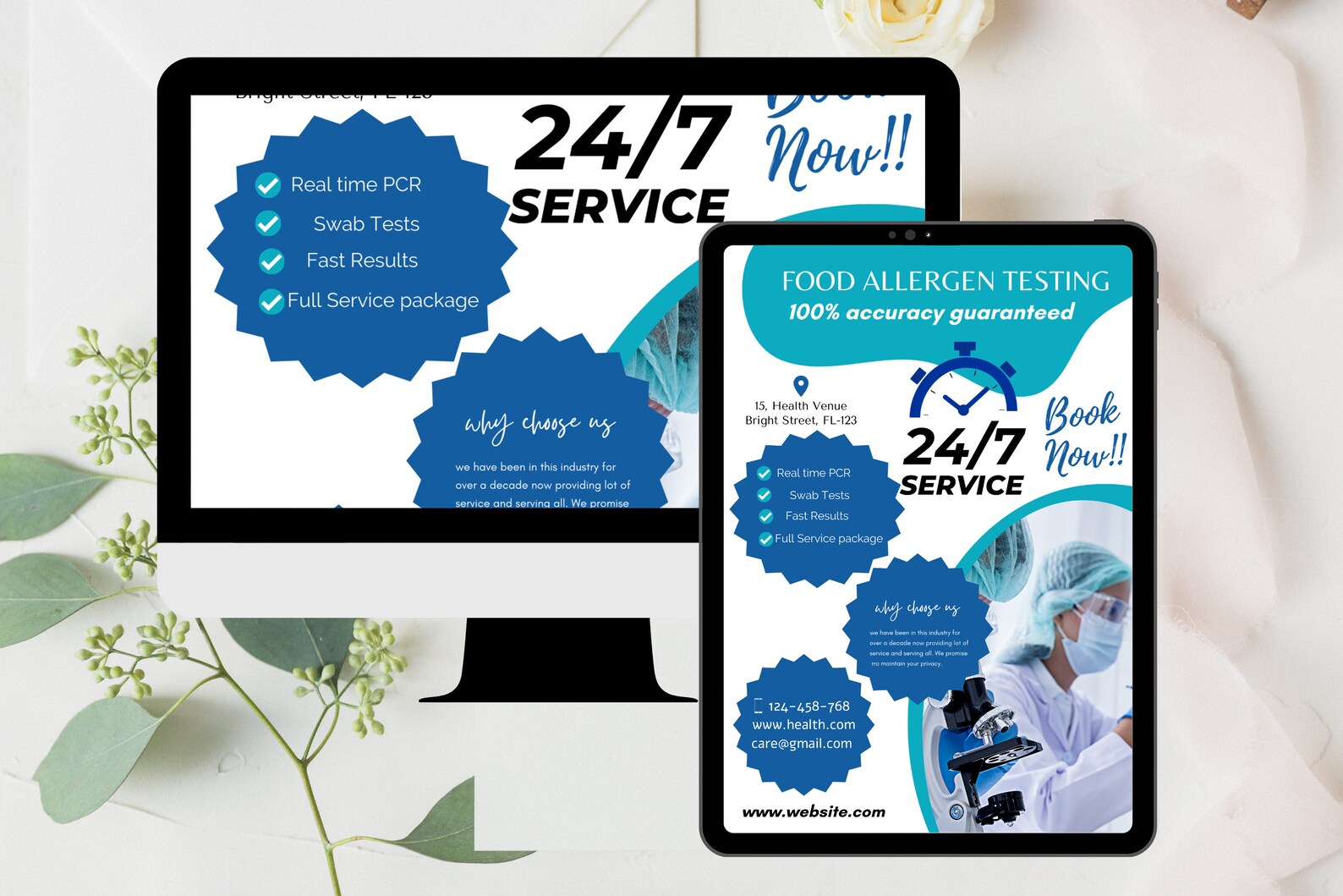 Lab Testing FLYER CANVA A4 Flyer Instagram Banner Health ...