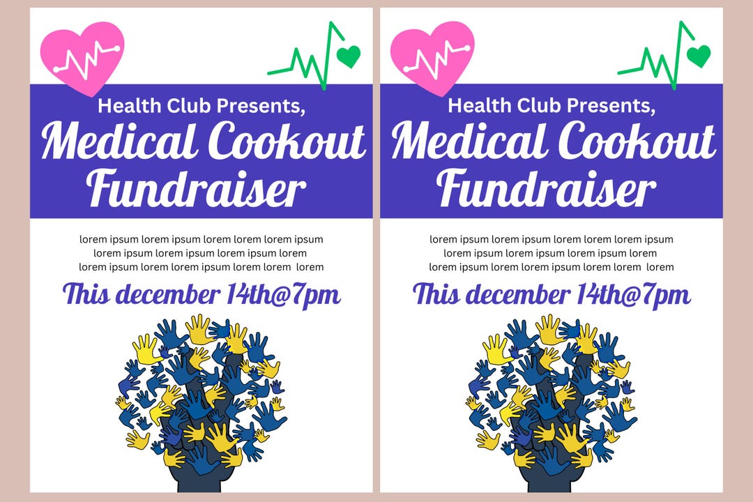 Health Cookout FLYER CANVA A4 Flyercookout Fundraiser Flyer health ...