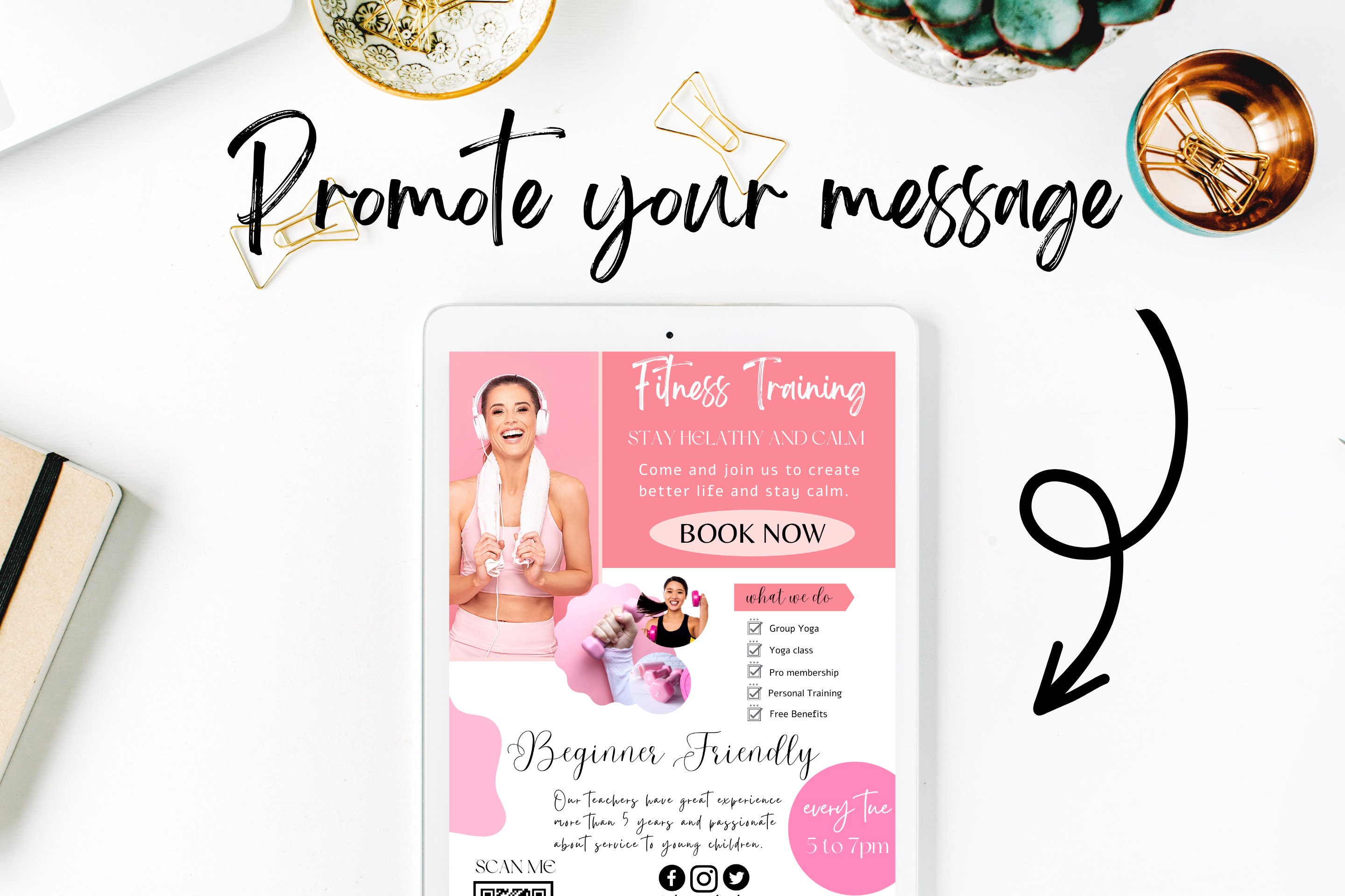 Health Coach FLYER CANVA A4 Flyer Template health Poster Editable Flyer ...