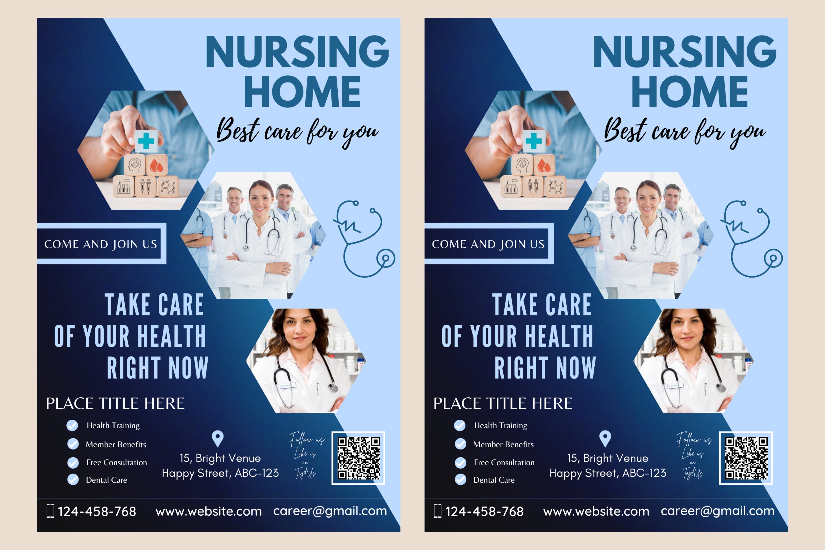 Editable Health FLYER CANVA| A4 Flyer Template |health Poster|editable ...