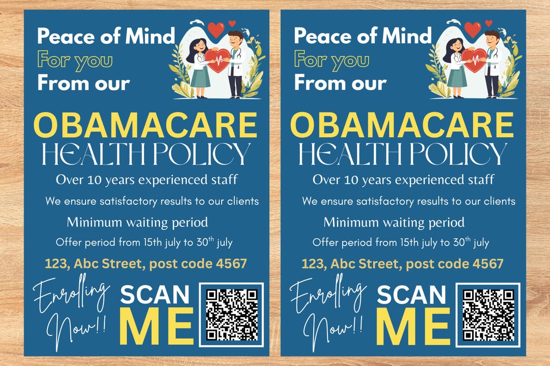 Obamacare Health FLYER CANVA| A4 Flyer Template |health Poster| Health ...