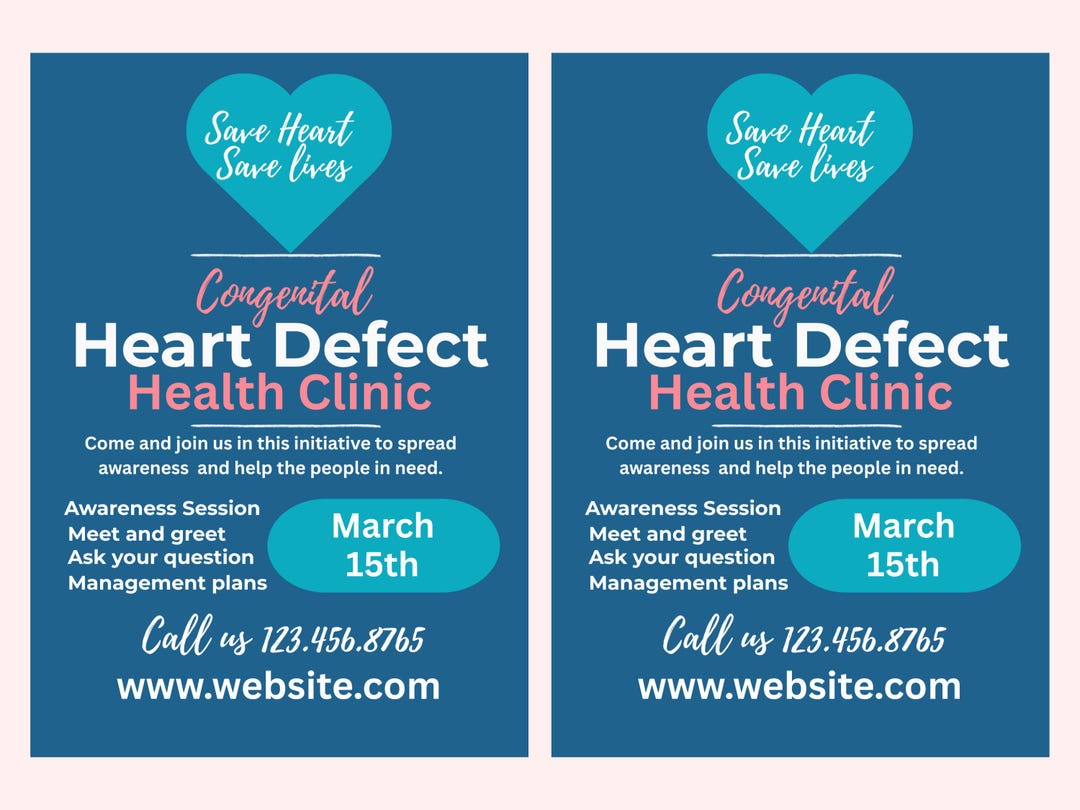 Chd Health FLYER CANVA| A4 Flyer Template |health Poster|editable|diy ...