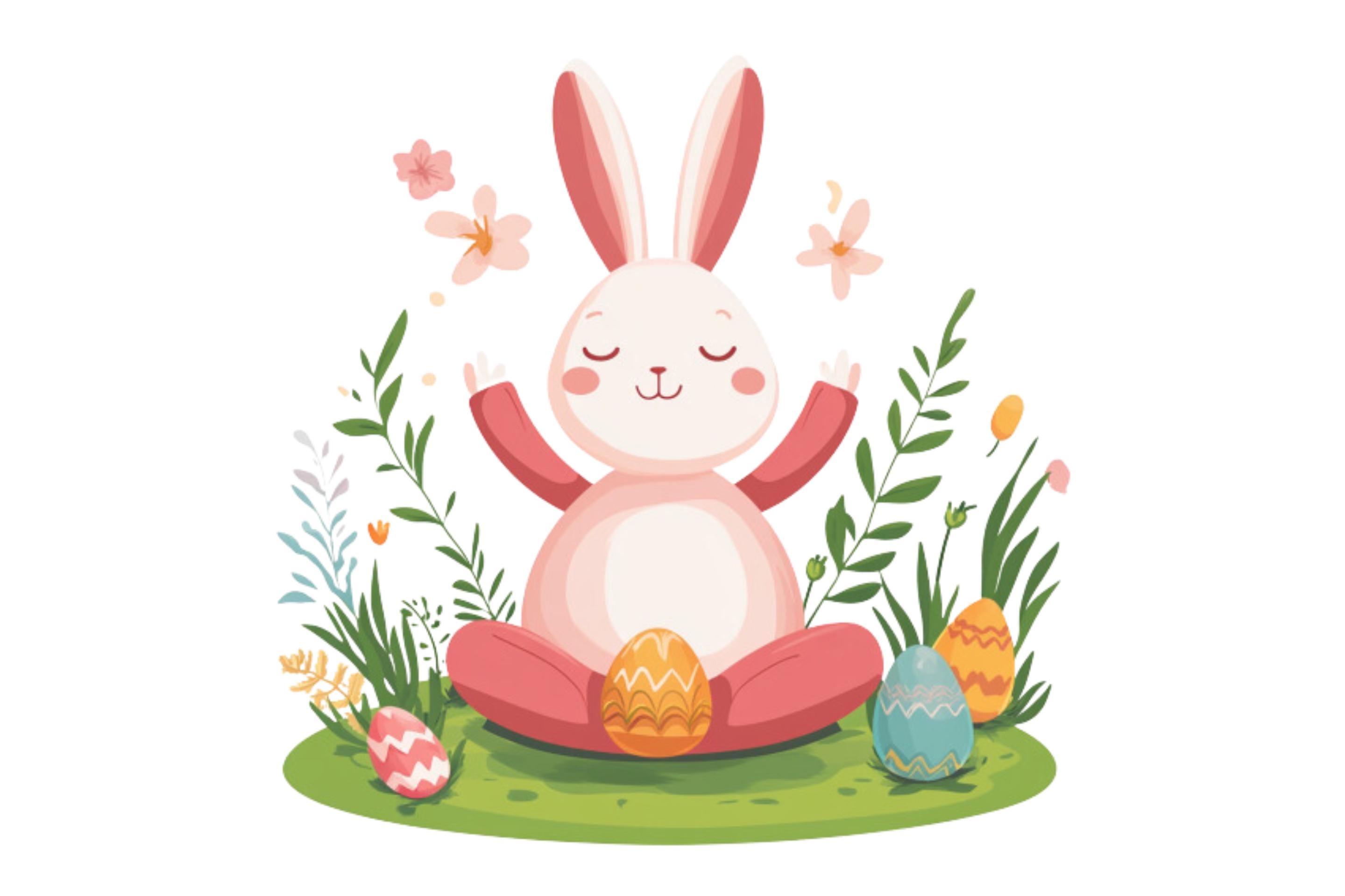 Easter Yoga Fitness Png| Health Poster| Social Media Flyer| Heart ...