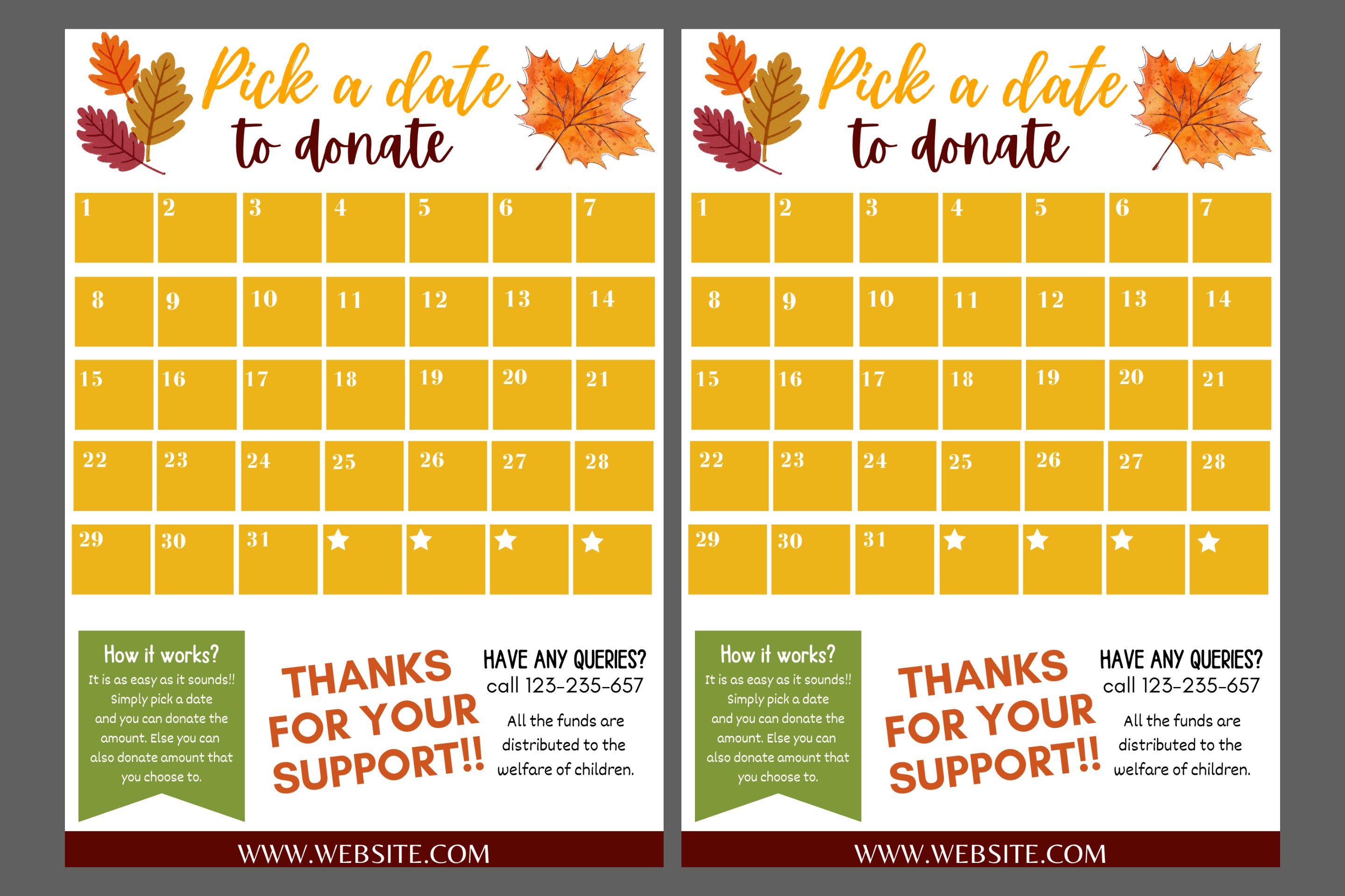 Fall Fair Flyer Canva|pick a Date to Donate FLYER CANVA| Fall ...