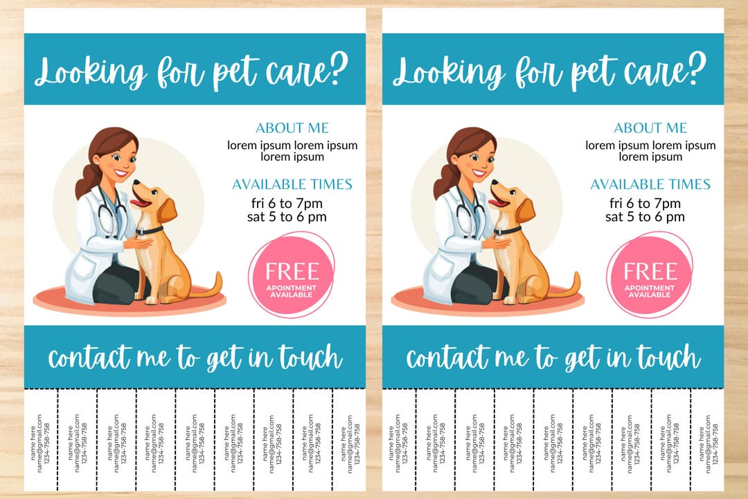 Vet Health FLYER CANVA| A4 Flyer Template |health Poster| Editable ...