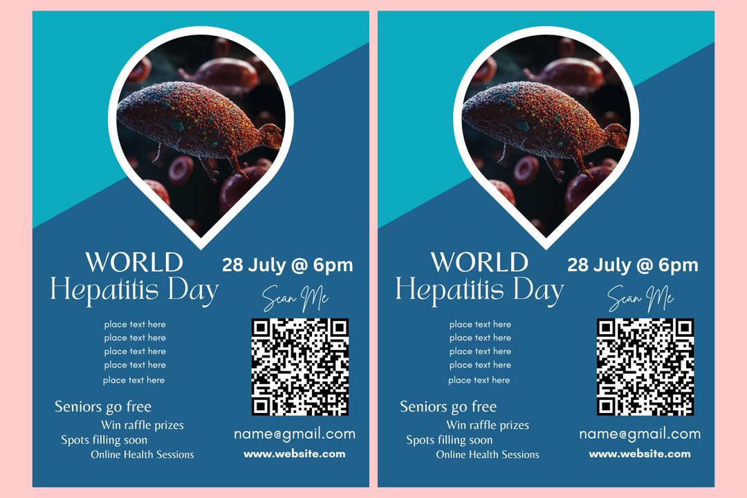 Hepatitis Health FLYER CANVA| A4 Flyer Template |health Poster|editable ...