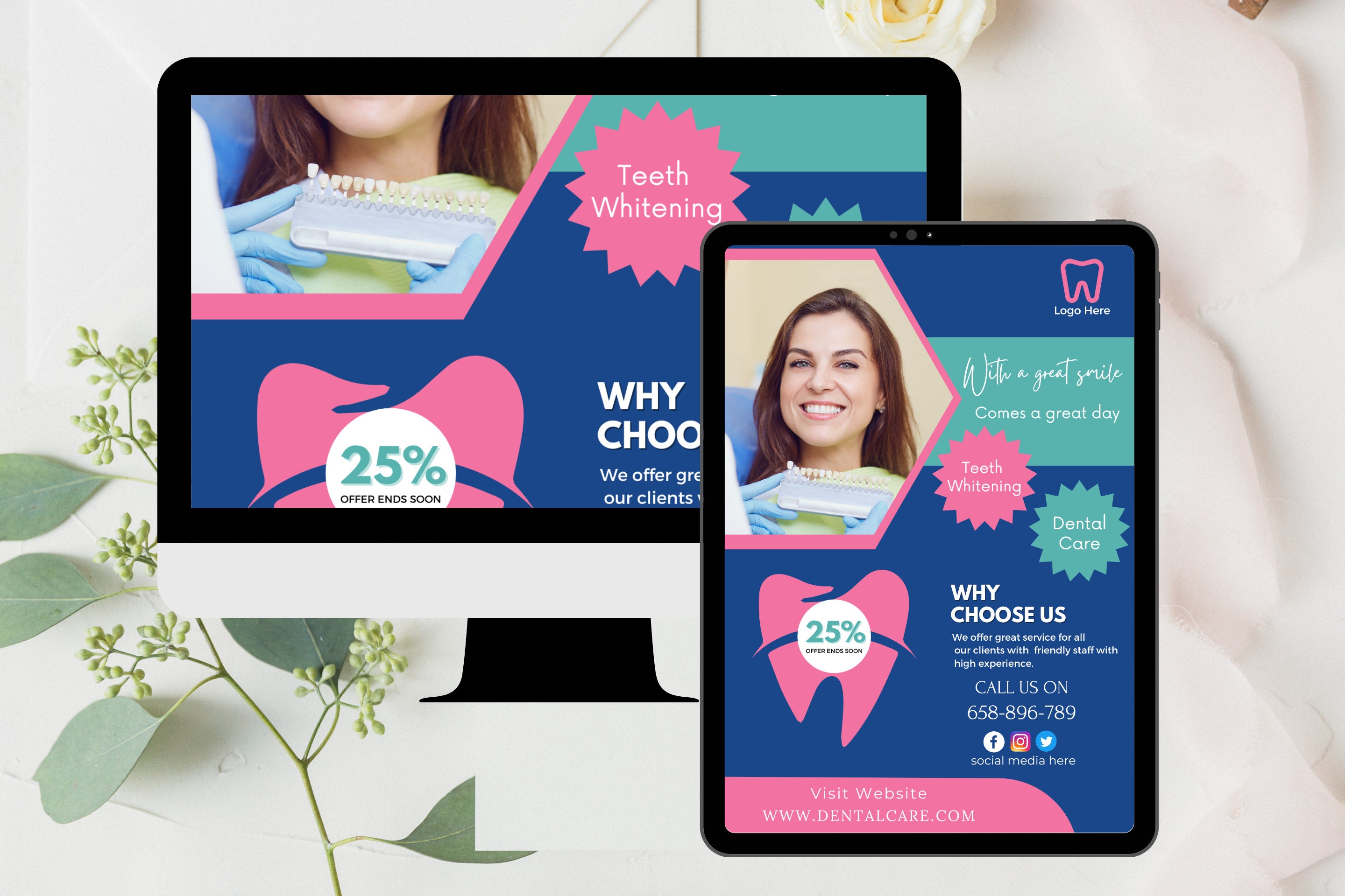 Dental Health FLYER CANVA| A4 Flyer Template |health Poster |diy| Teeth ...