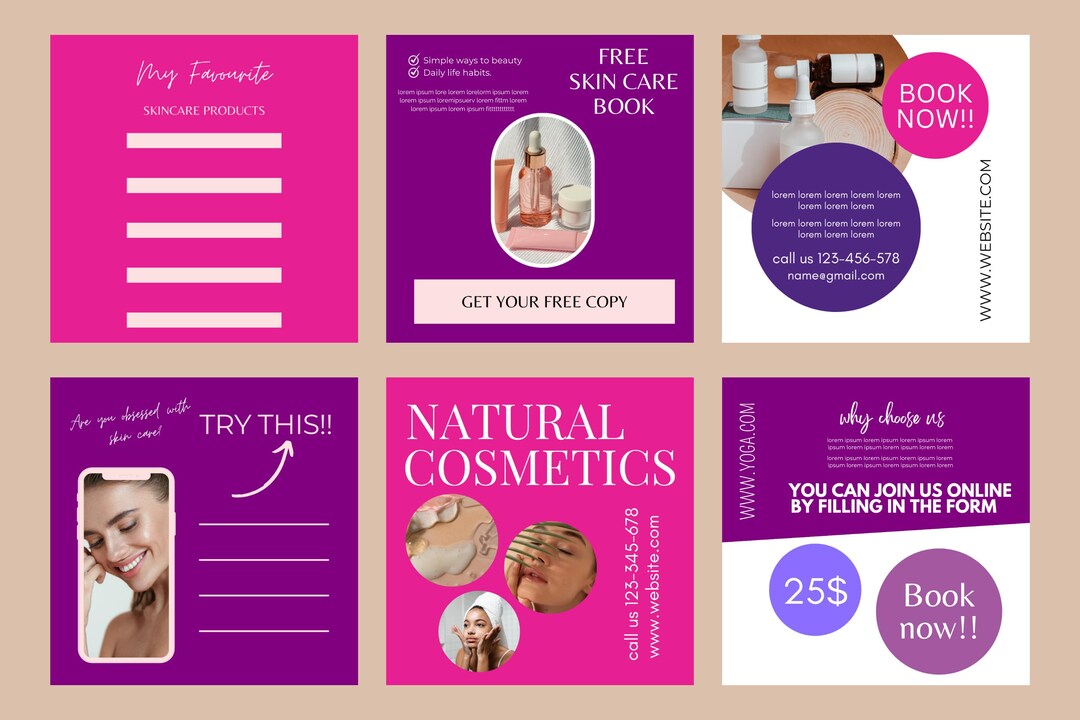 Editable Skin FLYER Canva Social Media Flyer Heart Health Instagram ...