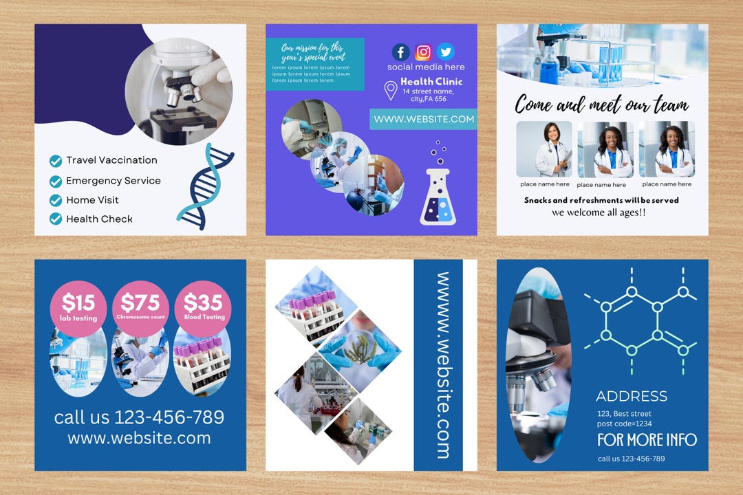 Lab Health FLYER Canva|social Media Flyer| Medicare Instagram Post |web ...