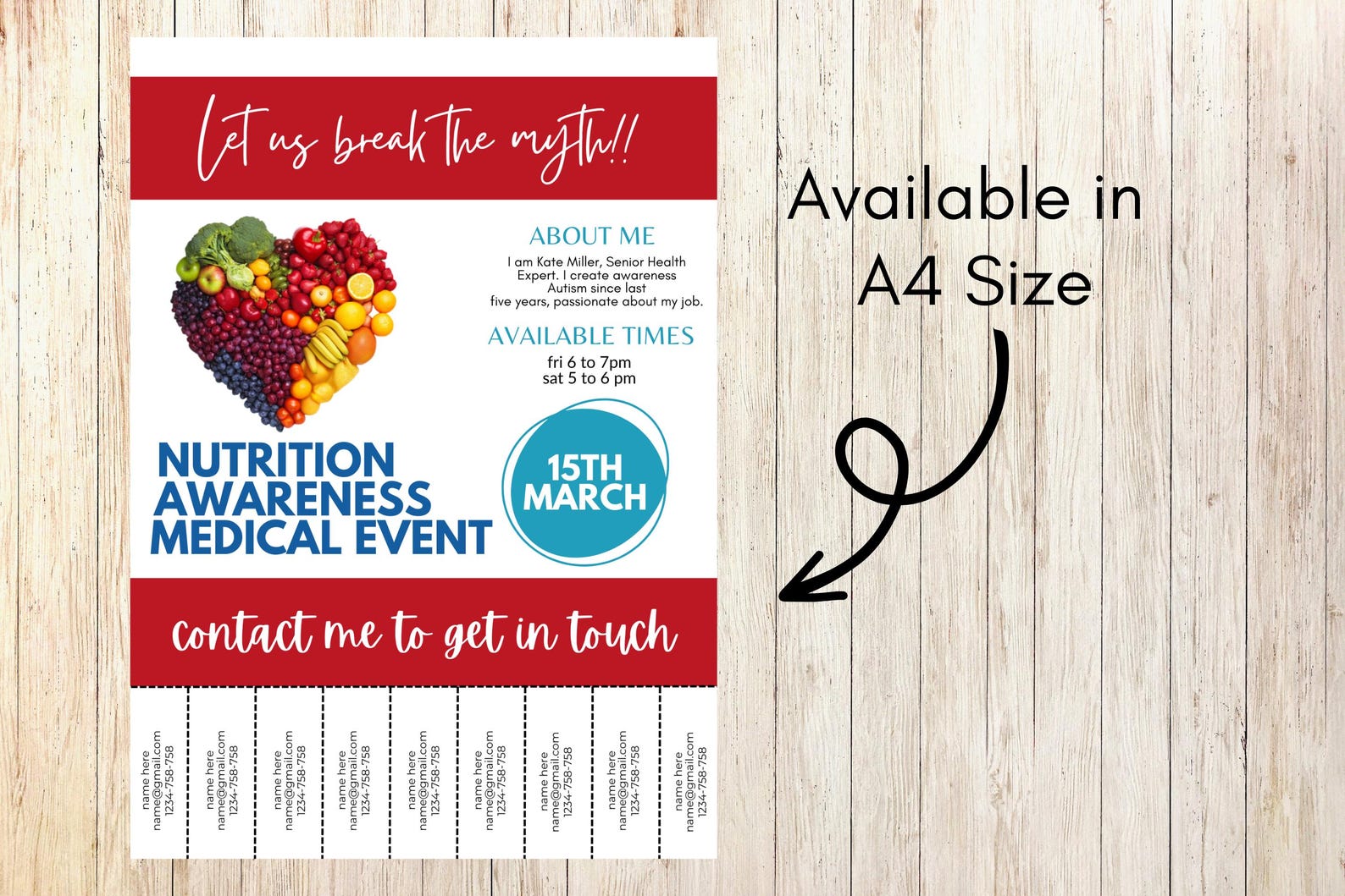 Nutrition Health FLYER CANVA| A4 Flyer| Children Health| School Nurse ...
