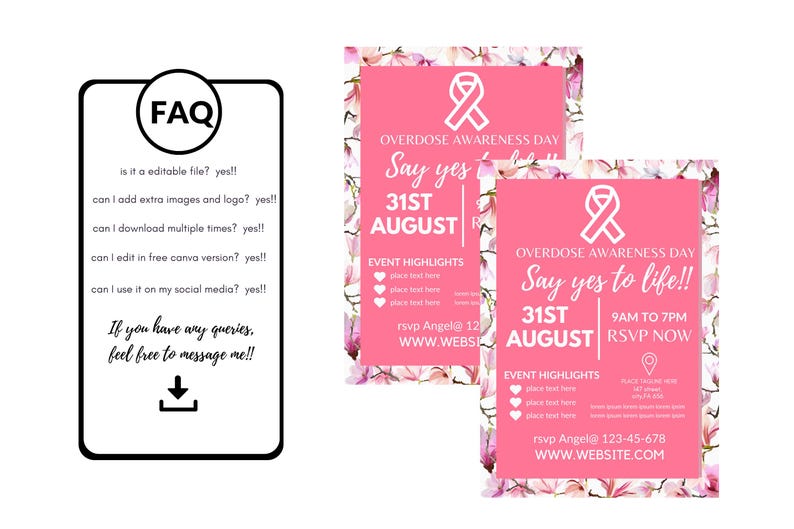 Awareness Health FLYER CANVA| A4 Flyer Template|health Poster|editable ...