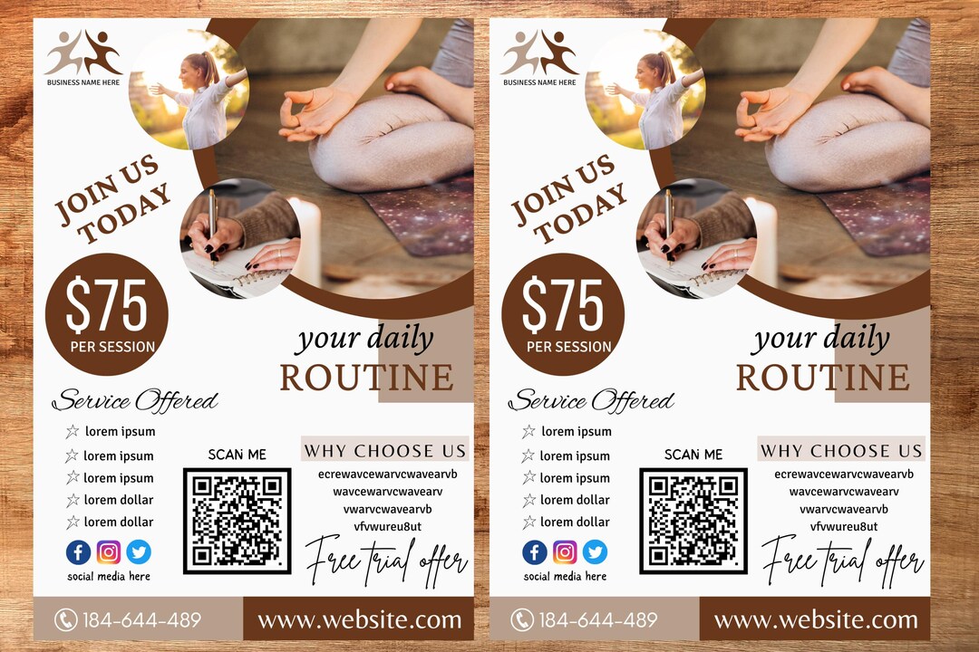 Fitness Flyer CANVA| A4 Flyer Template |weight Loss Flyer Template ...
