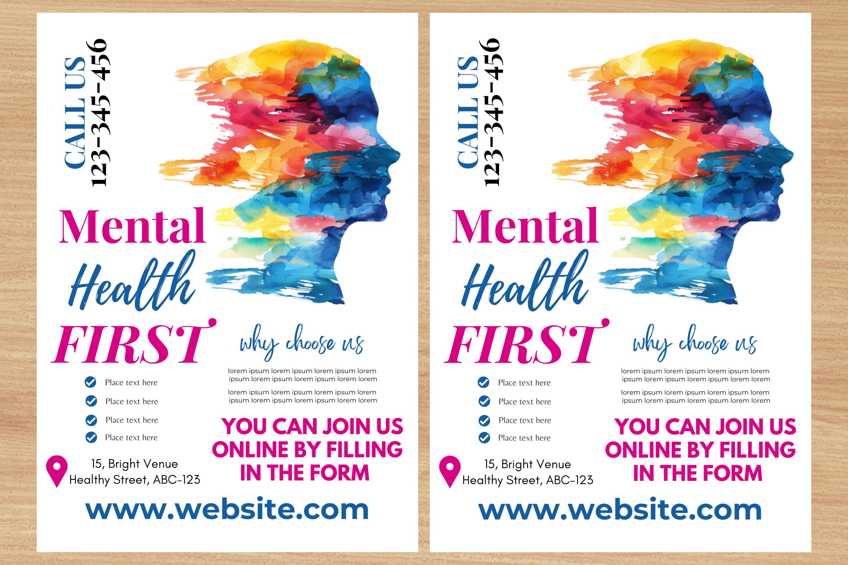 Mental Fair FLYER CANVA| A4 Flyer |health Poster| Health Campaign ...