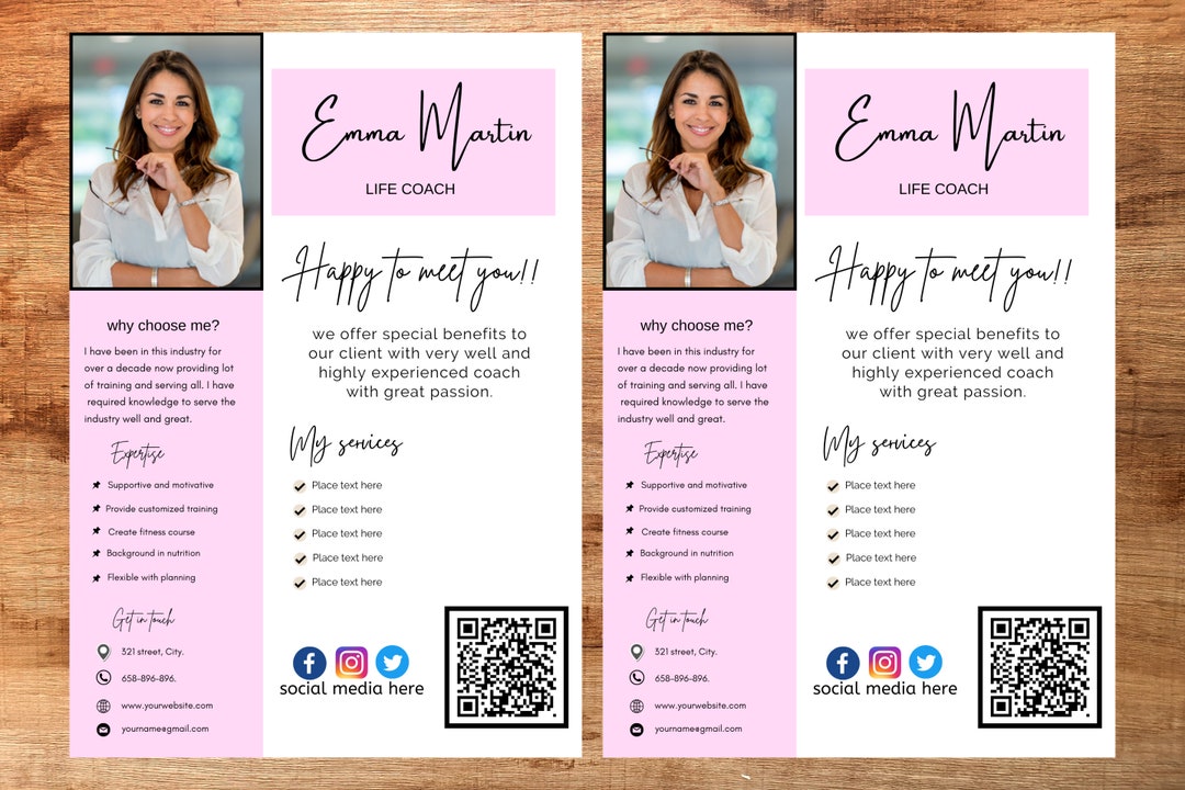Health Coach FLYER CANVA| A4 Flyer Template |health Poster| Editable ...