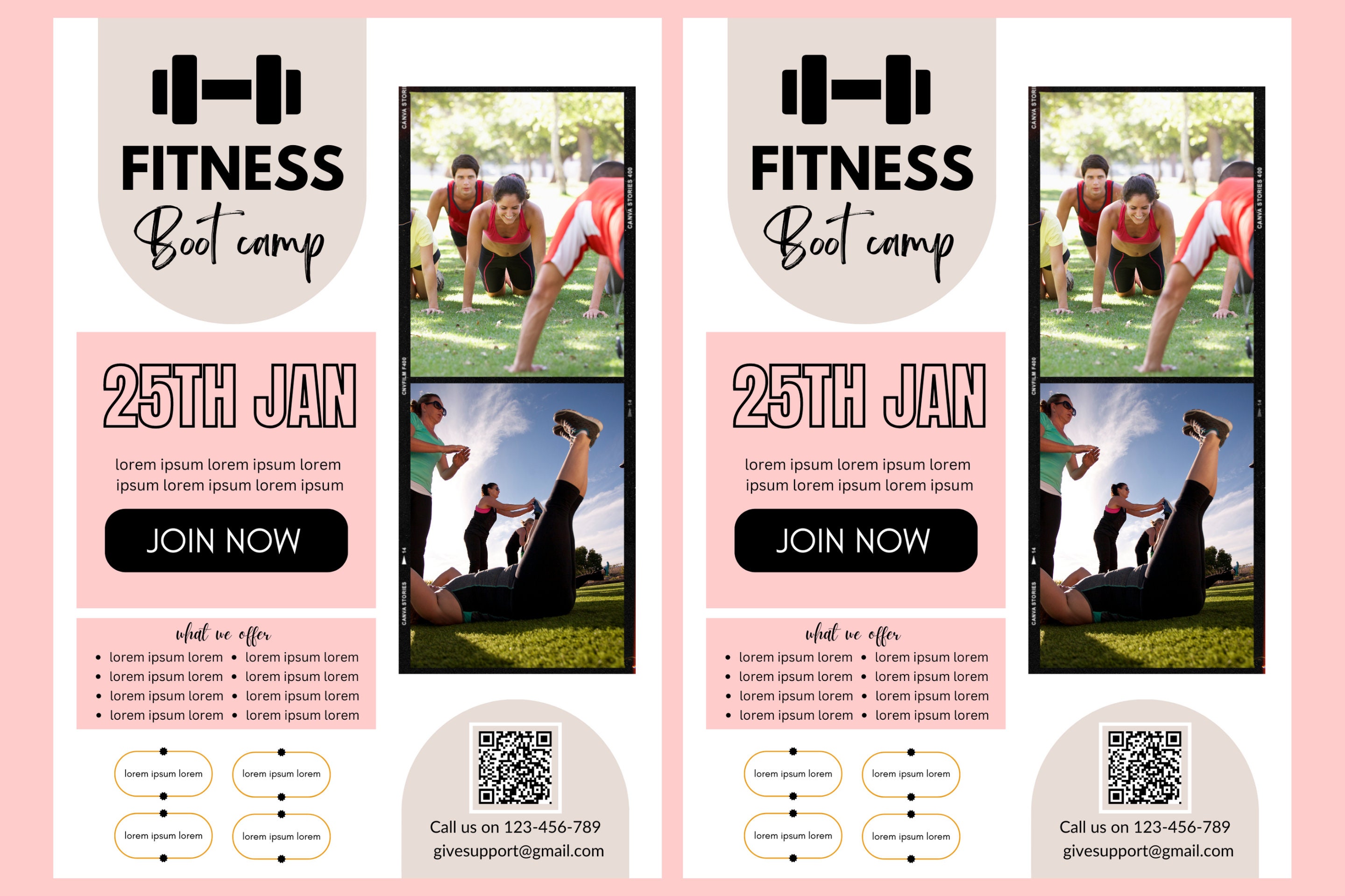 Bootcamp Flyer CANVA| A4 Flyer Template |weight Loss Flyer Template ...
