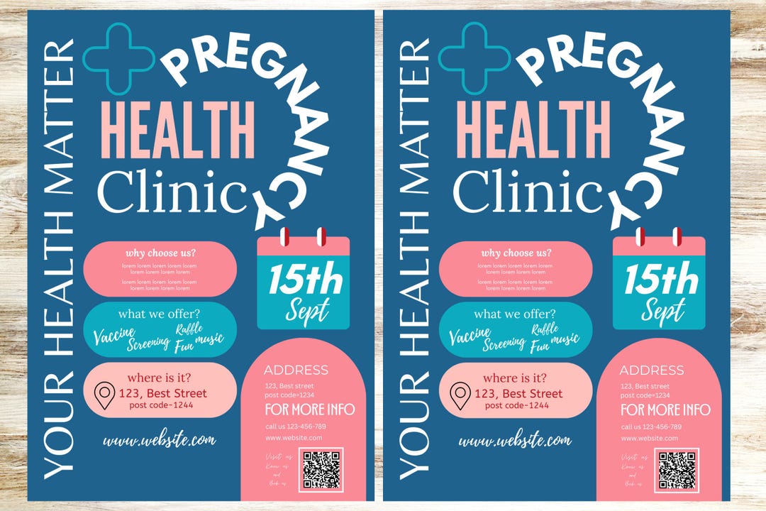 Pregnancy Health FLYER CANVA| A4 Flyer Template |health Poster|editable ...