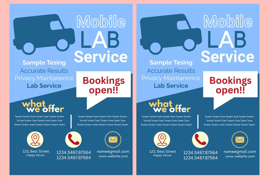 Lab Health FLYER CANVA| A4 Flyer Template |health Poster| Editable ...