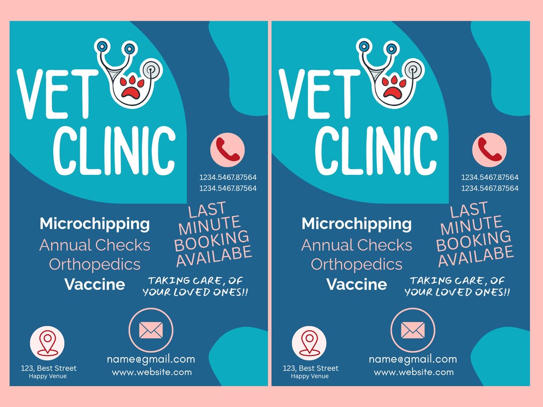 Vet Health FLYER CANVA| A4 Flyer Template |health Poster|editable|diy ...