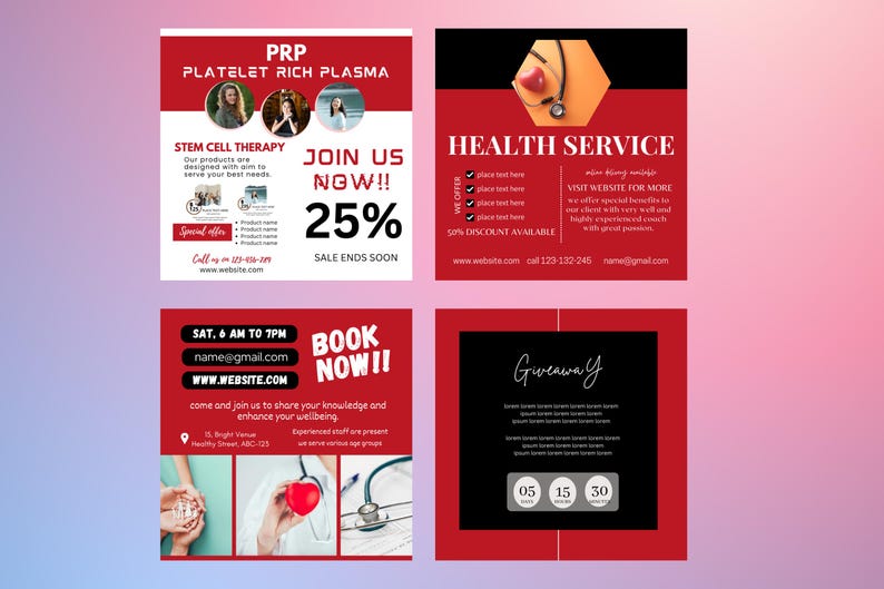 Prp Health FLYER Canvasocial Media Flyer Medicare Instagram Post web ...