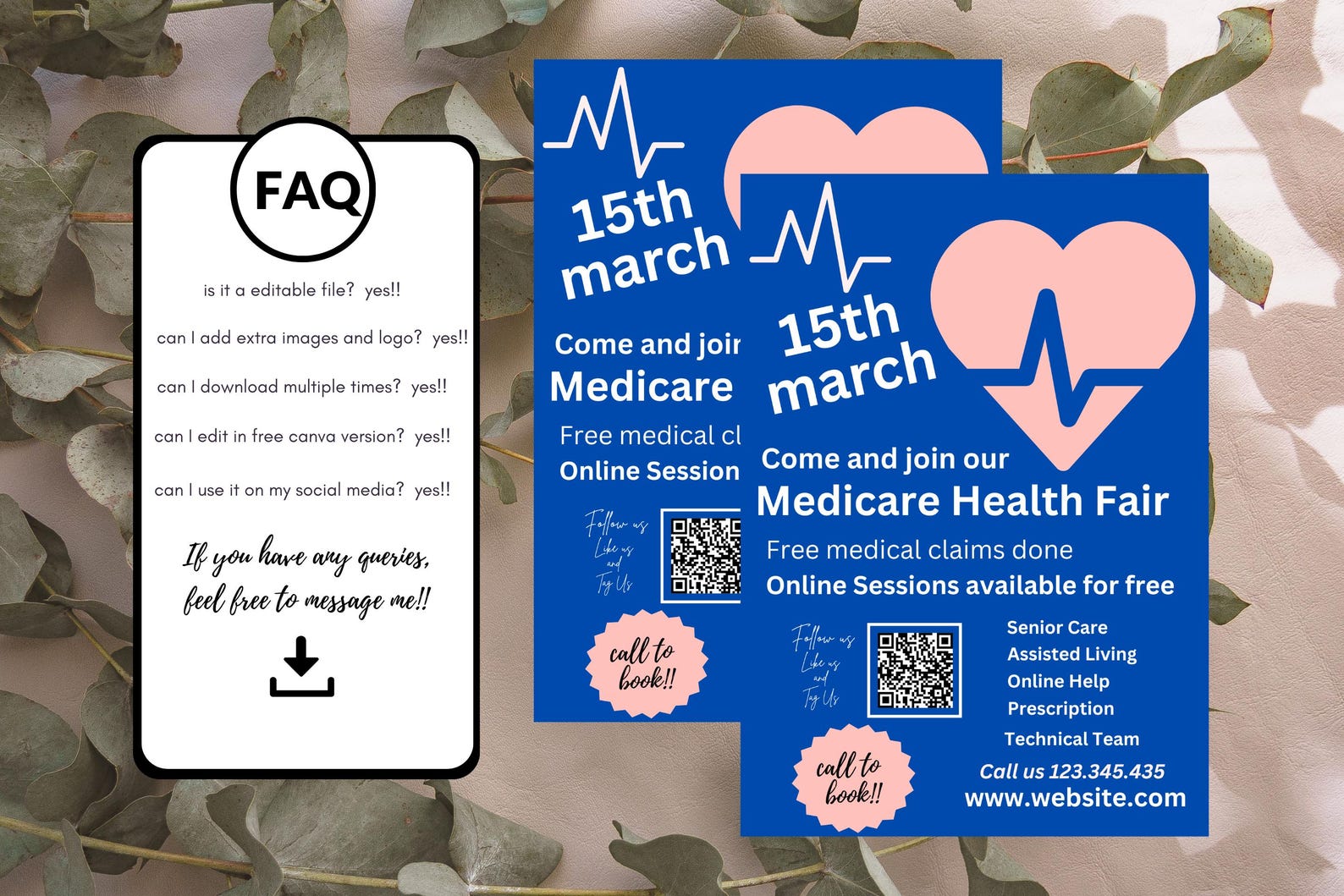 Medicare Health FLYER CANVA| A4 Flyer Template |health Poster|editable ...