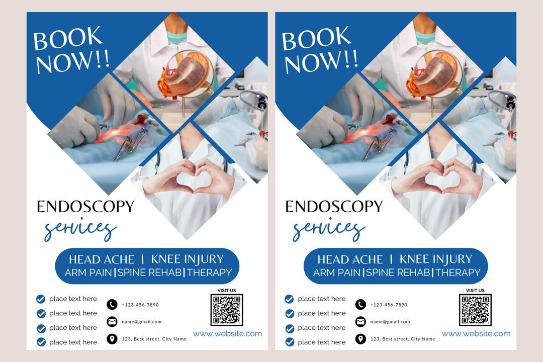 Endoscopy Health FLYER CANVA| A4 Flyer Template |health Poster|editable ...