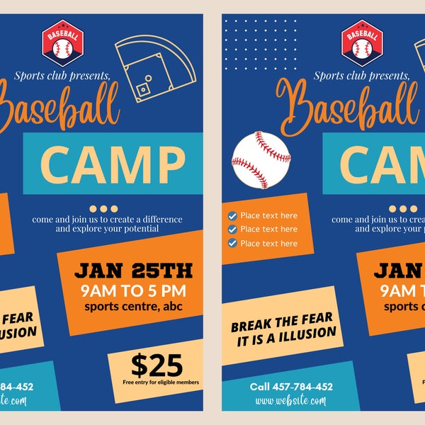 Baseball Tryout Template Etsy