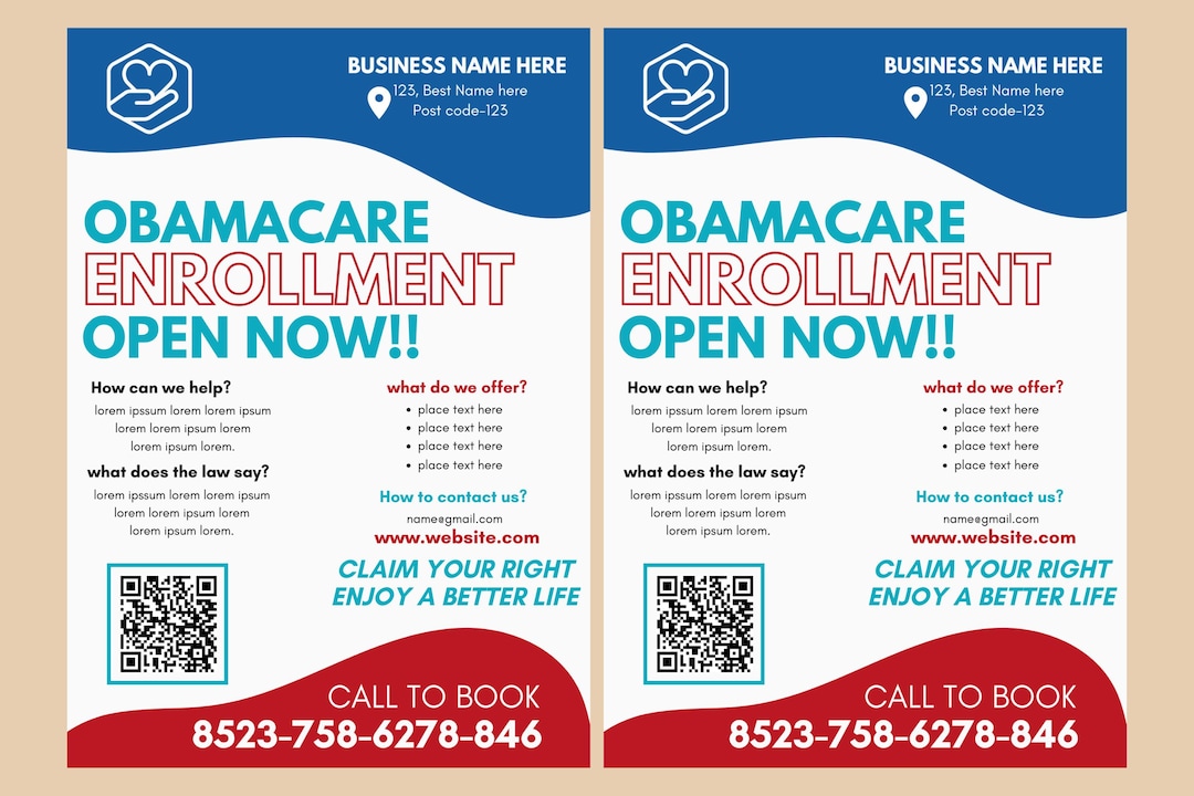 Obamacare Health FLYER CANVA| A4 Flyer Template |health Poster|editable ...