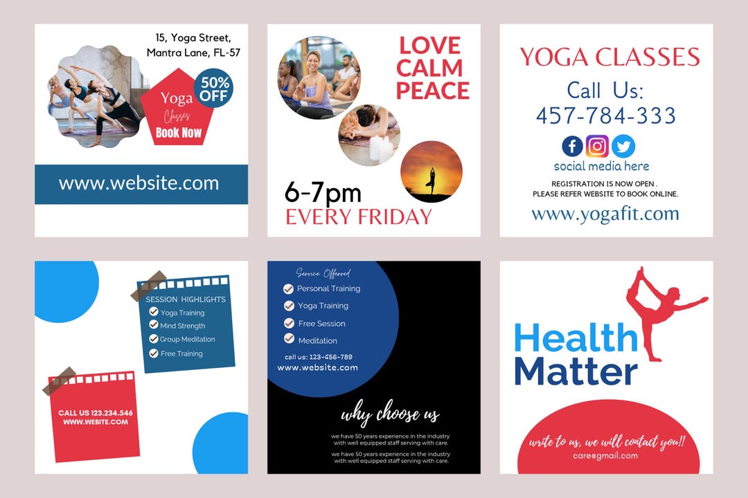 Fitness Health FLYER Canva| Social Media Flyer|medicare Instagram Post ...