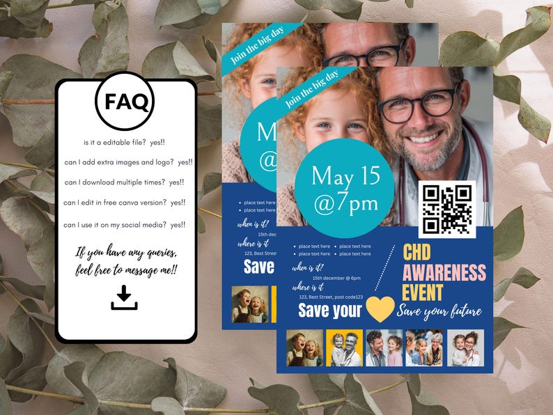 Health Chd FLYER CANVA| A4 Flyer Template |health Poster| Editable |diy ...