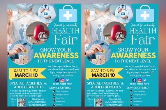 Health Fair Template Health Fair Flyer Images Free Download On