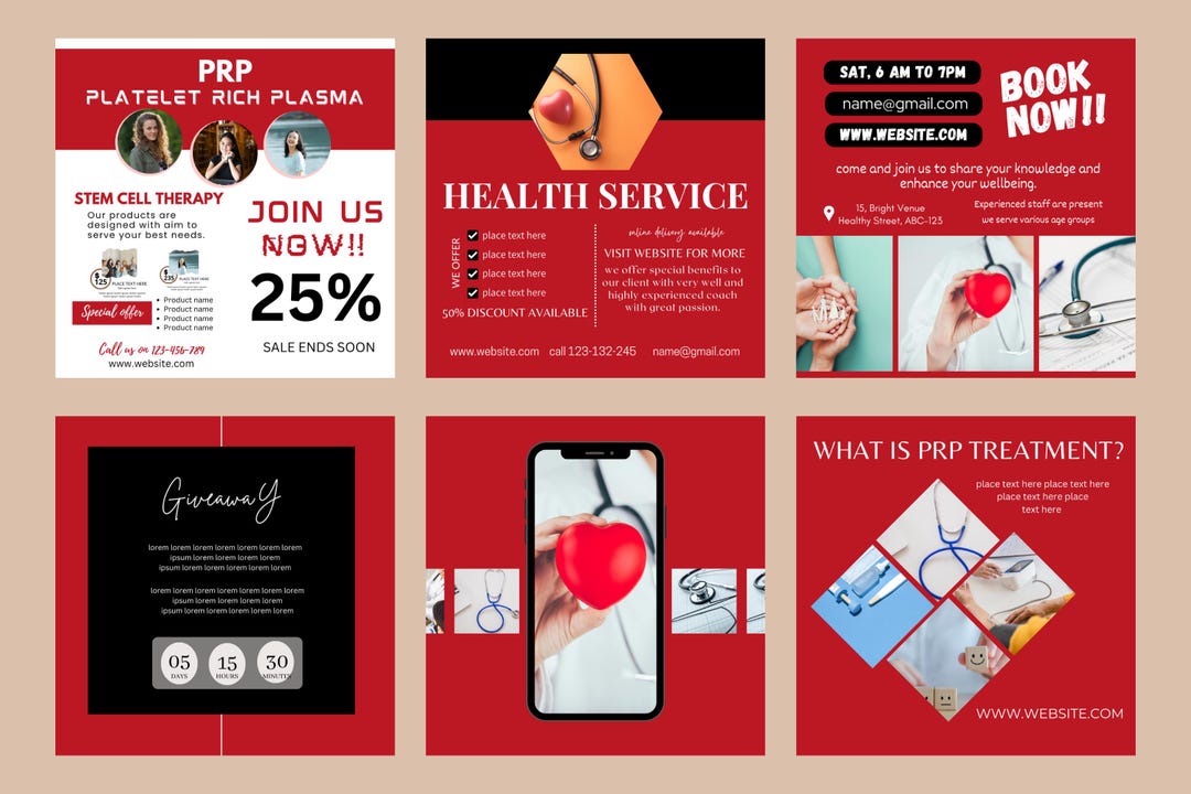 Prp Health FLYER Canvasocial Media Flyer Medicare Instagram Post web ...