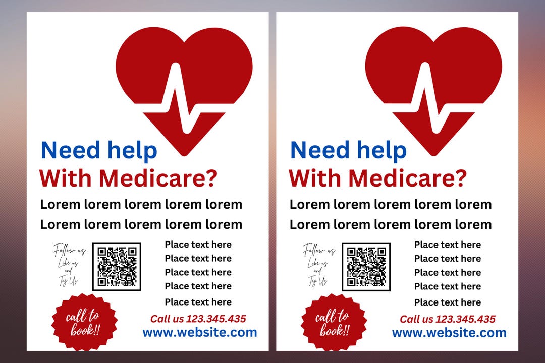 Medicare Health FLYER CANVA| A4 Flyer Template |health Poster| Editable ...