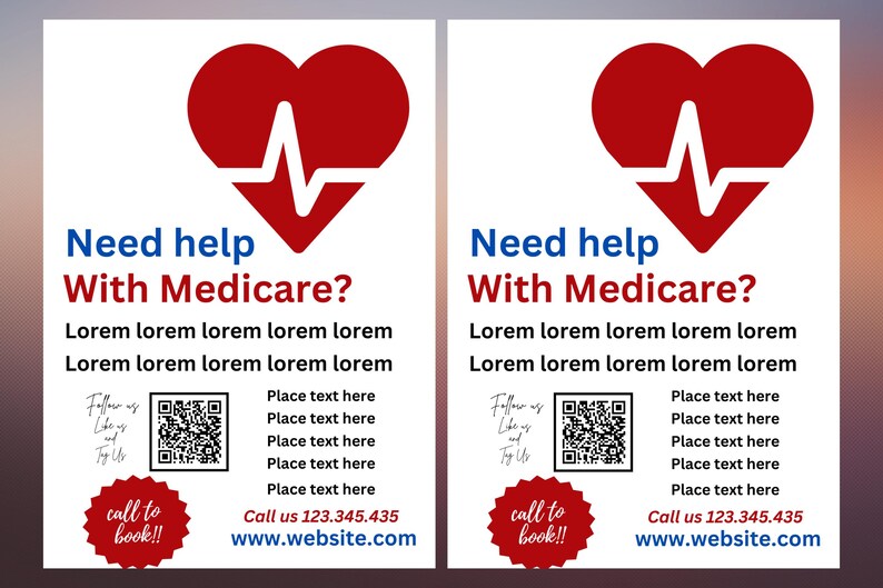 Medicare Health FLYER CANVA| A4 Flyer Template |health Poster| Editable ...