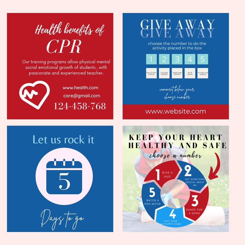 Cpr Health FLYER Canva Social Media Flyer CPR Instagram Post web Banner ...