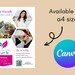 Health Coach FLYER CANVA| A4 Flyer Template |health Poster| Editable ...