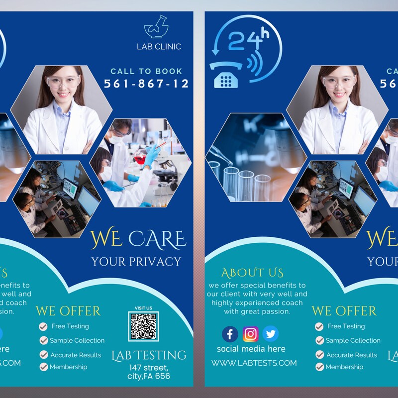 Mobile Lab Testing Flyer - Etsy