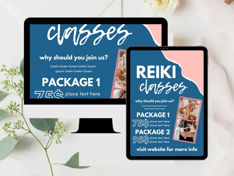 Reiki Health FLYER CANVA| A4 Flyer Template |health Poster|editable|diy ...