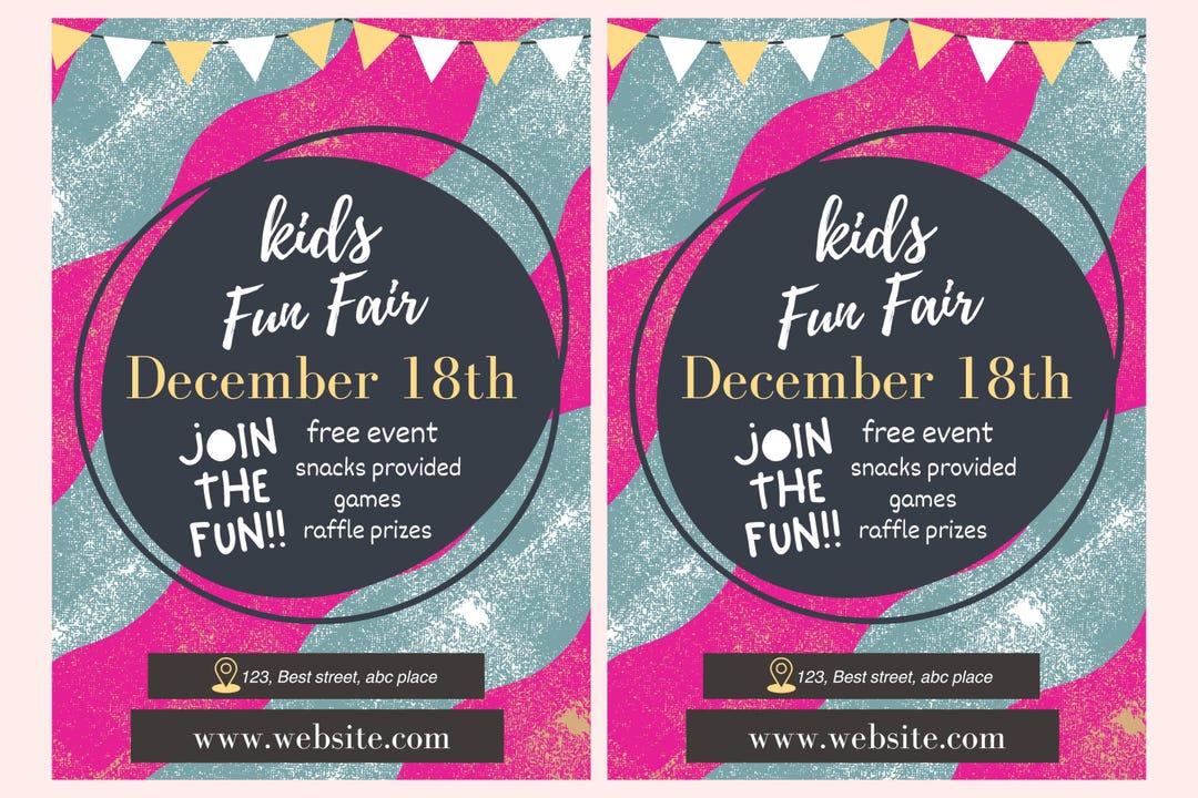 Fun Fair FLYER CANVA| A4 Flyer Template |health Poster| Editable Flyer ...