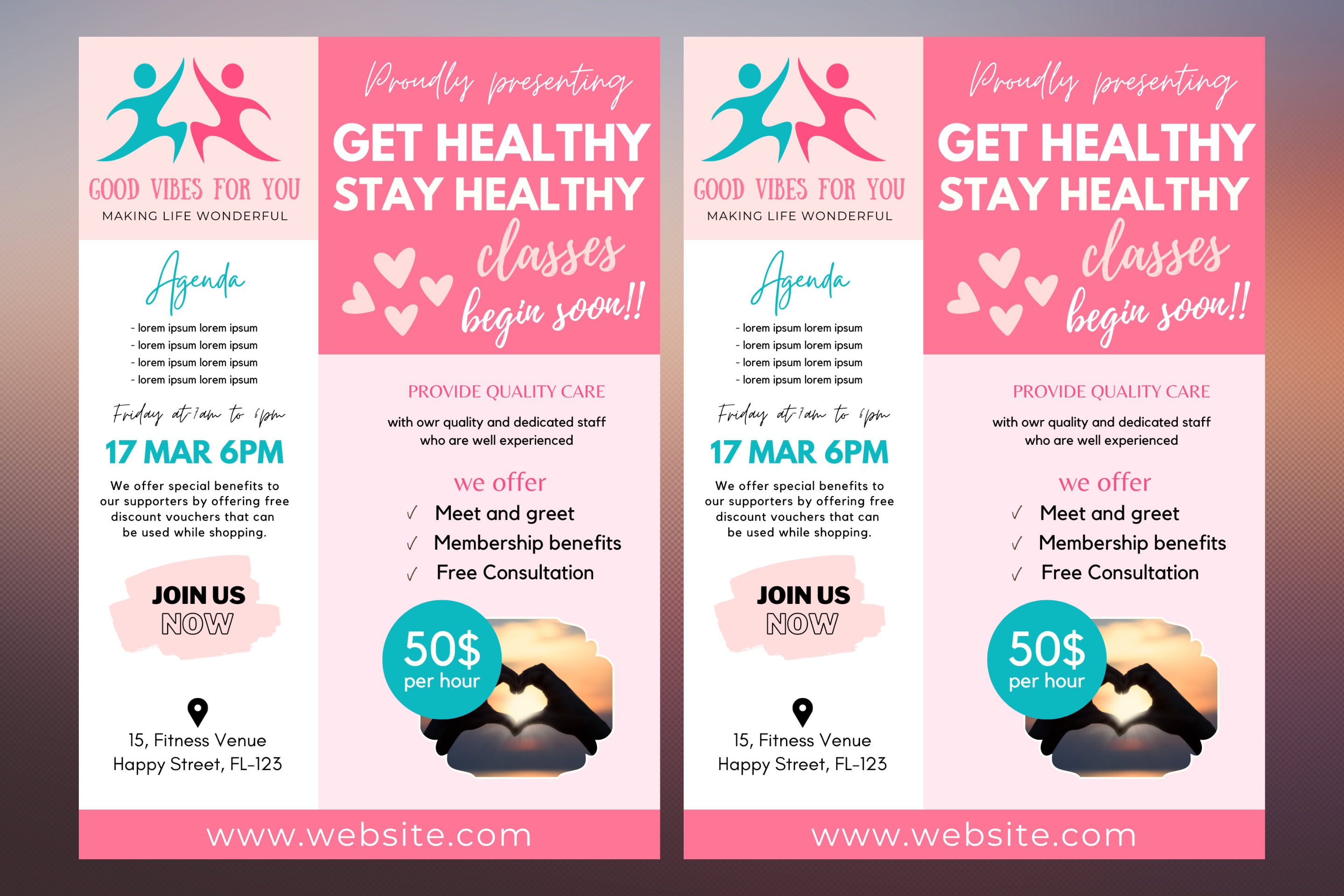 FITNESS FLYER Canva| A4 Gym Flyer |weight Loss Flyer Template |coach ...