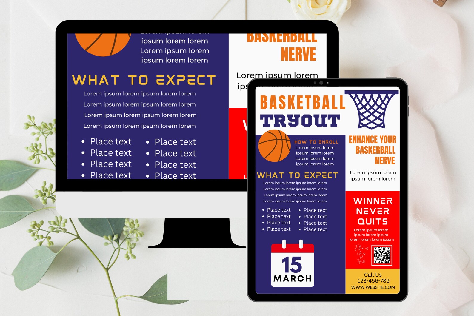 Basketball Tryout FLYER|A4 Flyer Template|social Media Post|sports ...