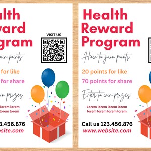 Reward Health FLYER CANVA| A4 Flyer Template |health Poster|editable ...