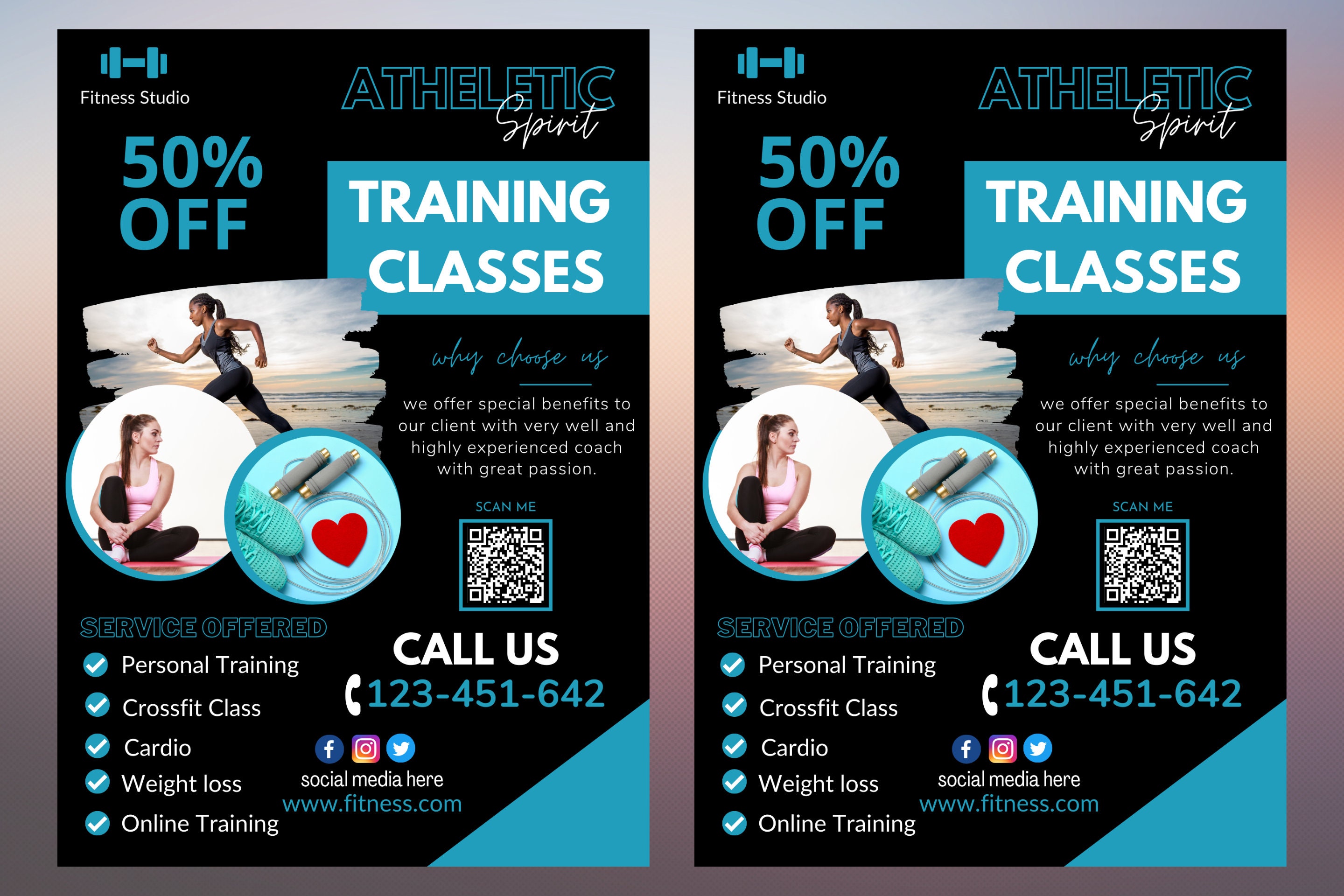 Athletic Trainer FLYER CANVA A4 Flyer Template health - Etsy