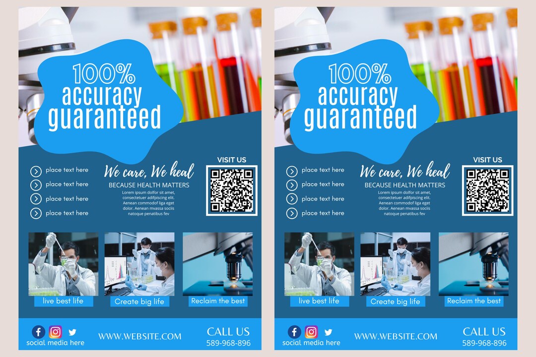 Microbiology Health FLYER CANVA| A4 Flyer Template |health Poster ...