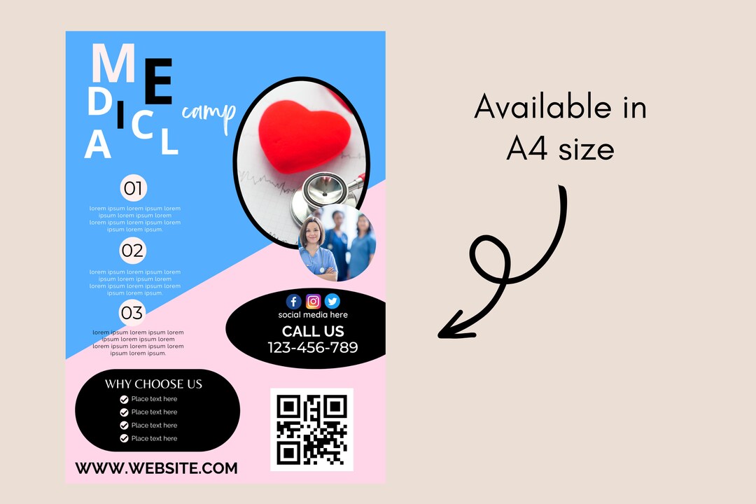 Editable Health FLYER CANVA| A4 Flyer Template |health Poster| Editable ...