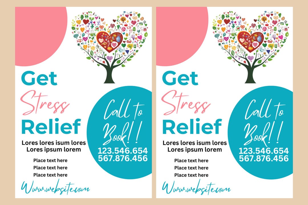 Stress Health FLYER CANVA| A4 Flyer Template |health Poster|editable ...