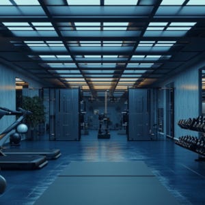 Blue Fitness Health Background Gym Background Coach Back Ground Photo ...