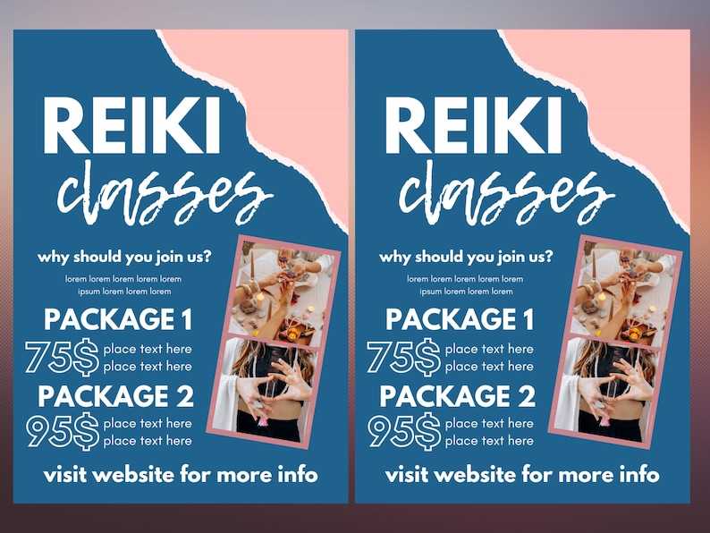 Reiki Health FLYER CANVA| A4 Flyer Template |health Poster|editable|diy ...